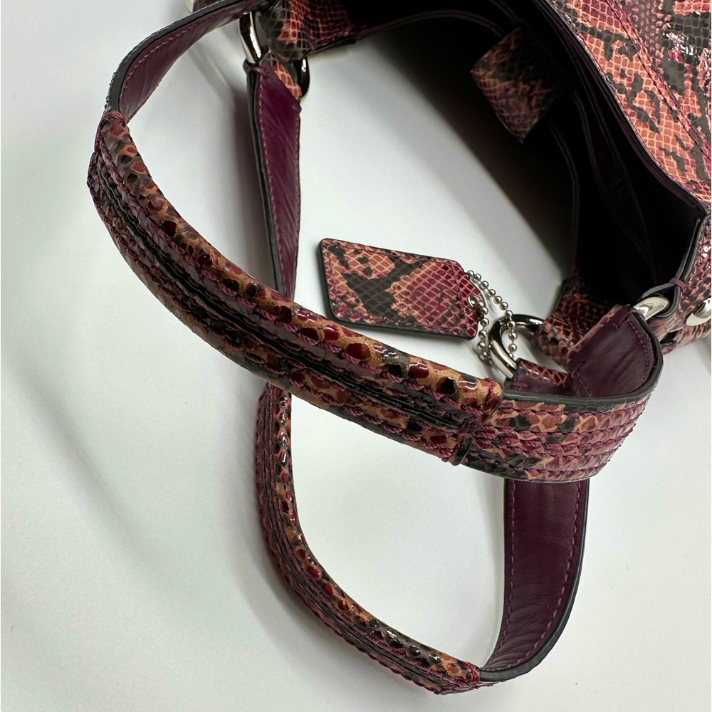 Coach Lynn Soho Embossed Python Shoulder Bag - Gem